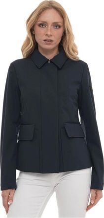 Peuterey Femme, Vestes, Bleu, Taille: 42 FR Xila SRT Short Harrington Jacket