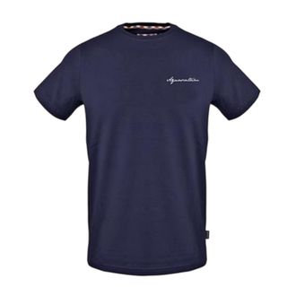 Aquascutum T-Shirt f&uuml;r Herren, Logo (Marine)