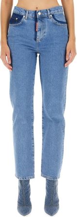 Moschino Five-Pocket Cotton Jeans - Blue