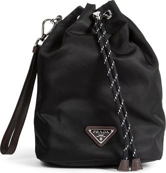 Prada Speedrock Re-Nylon and leather pouch