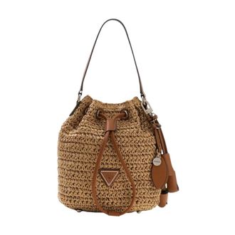 Guess Femme, Sacs, Beige, Taille: ONE Size Ofelia Top Handle Bucket