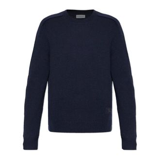 Burberry Homme, Pulls, Bleu, Taille: 2XL Pull ras du cou en cachemire