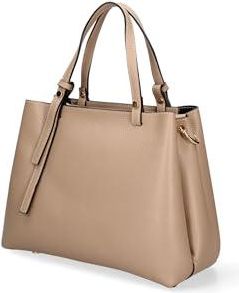 Gave Lux Sac &agrave; main en cuir v&eacute;ritable pour femme Fabriqu&eacute; en Italie 28 x 21 x 12 cm GLX228103823FBG, taupe, Taille unique
