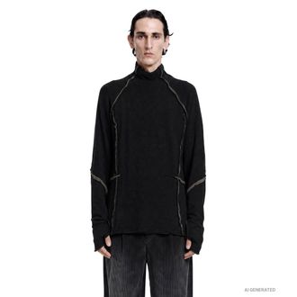 Andrea Ya'aqov Turtleneck Raw Cut
