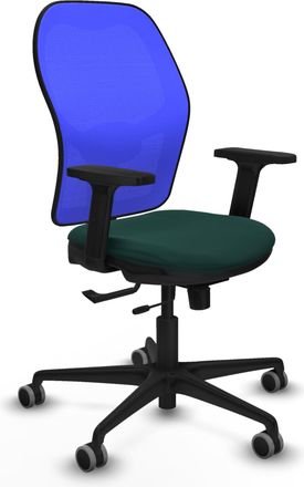 Piqueras y Crespo B&uuml;rostuhl mit 2D-Armlehnen, h&ouml;henverstellbare Lendenwirbelst&uuml;tze, ausgestattet mit Syncro/Traslack und injiziertem Schaum. Mit Rollen von 65 mm, Parke