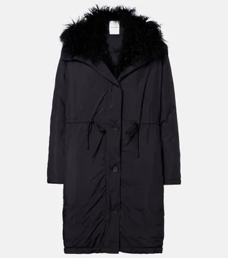 Yves Salomon Manteau doudoune à capuche