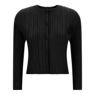 Issey Miyake Damen, Strickwaren, Schwarzk, 2XLGröße