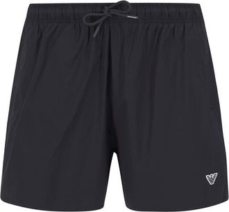 Emporio Armani Herren Badeshorts schwarz Mikrofaser unifarben