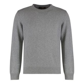 Moorer Rundhals-Pullover - - Knitwear - Herren - Grau - L
