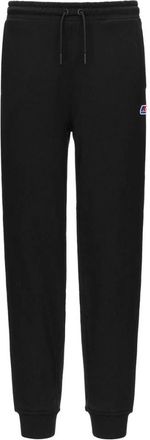 K-Way Pantalon de jogging Ines avec &eacute;cusson logo - Femme - Pantalons - Noir - Taille: 42 FR