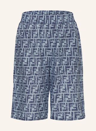 Fendi Leinenshorts blau