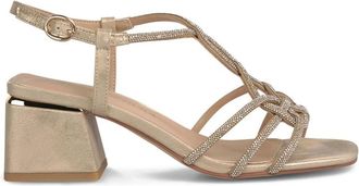 Alma En Pena Alma EN Pena, Femme, Chaussures, Jaune, Taille: 41 EU Sandale &agrave; talon moyen en T avec brides entrecrois&eacute;es