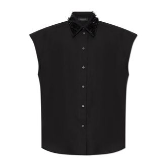 Fabiana Filippi &Auml;rmelloses Shirt - - Blouses & Shirts - Damen - Schwarzk - M