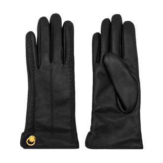 Gianni Chiarini Schwarze Lederhandschuhe mit Wolle - - Accessories - Damen - Schwarzk - L