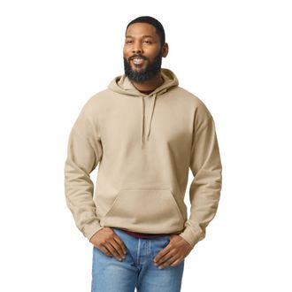 Gildan Unisex Adult Softstyle Fleece Midweight Hoodie (XL) (Sand)