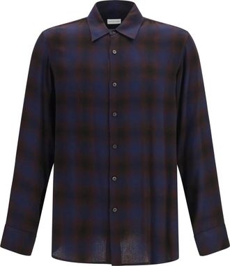 Dries Van Noten Check Shirt - - Shirts - Herren - Braun - M