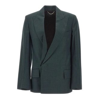 Victoria Beckham Femme, Vestes, Vert, Taille: 34 FR Olie Blazer