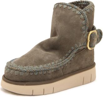 Mou Femme, Chaussures, Vert, Taille: 41 EU Mu.fw531020A Bounce Boot Buckle Strap