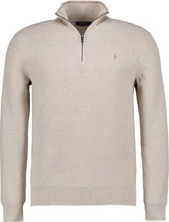 Polo Ralph Lauren Herren Troyer beige Baumwolle unifarben