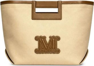 Max Mara Femme, Sacs, Brun, Taille: ONE Size Bchecru Tote