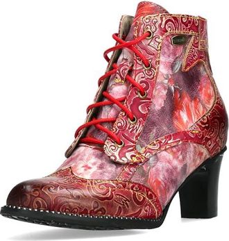 Laura Vita Bottines Femme Elcodieo 213, Pointure:38 EU, La Couleur:Rouge