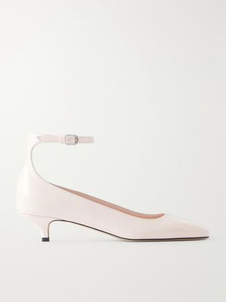 Toteme Glossed-leather Pumps - Pink