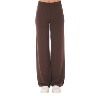KANGRA Palazzo-Hosen aus Viskose - - Trousers - Damen - Braun - 2XL