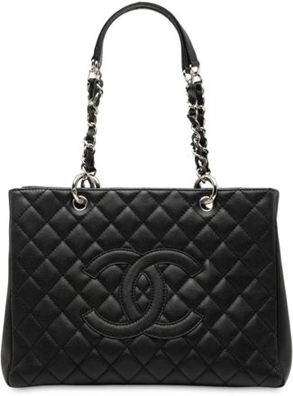 Chanel Shopper - Caviar Grand Shopping Tote - Gr. unisize - in Schwarz - f&uuml;r Damen