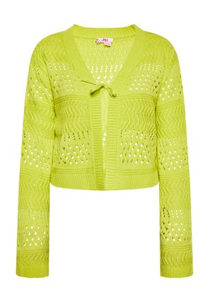 Mymo Strickjacke Damen Limone