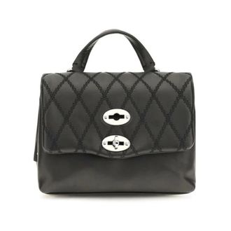 Zanellato Sac port&eacute; main Postina Tram&eacute; - Femme - Sacs - Noir - Taille: ONE Size