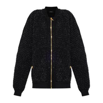 Balmain Femme, Vestes, Noir, Taille: 36 FR Gilet en tweed