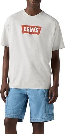 Levi's T-Shirt Graphique Vintage BW avec Logo Light HEA, Logo BW Light Heathe, XS