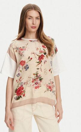 Max Mara T-Shirt Pampas 2515941082 Beige Relaxed Fit