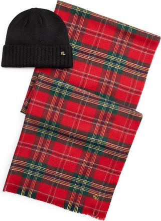 Lauren Ralph Lauren Set Schal und M&uuml;tze LAUREN RALPH LAUREN 454P23529004 Rot