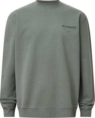 AllSaints Future - Rundhals-Sweatshirt in Gastor-Gr&uuml;n