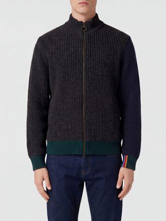 Barbour Strickjacke aus Wolle mit Rollkragen und Rei&szlig;verschluss