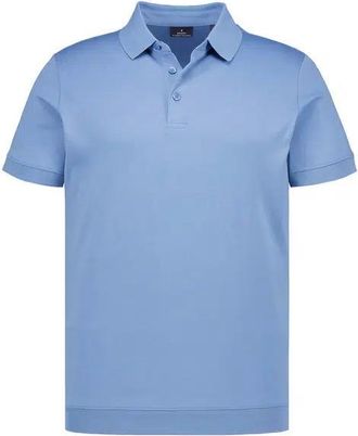 Ragman Herren Polo-Shirt blau