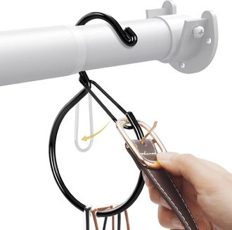 Generico Belt Hanger - Space-Saving Closet Organizer | Belt Hanger f&uuml;r Schrank, Wand oder Drawer, Multi-Tier-Organizer f&uuml;r G&uuml;rtel, Sch&uuml;tze, Krawatten und Zubeh