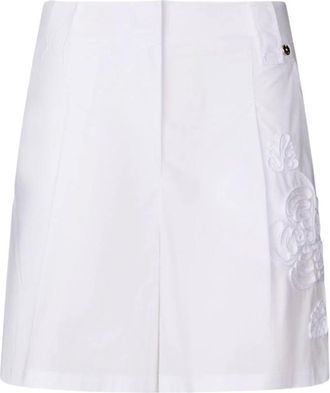 Liu Jo Femme, Shorts, Blanc, Taille: 38 FR Short avec broderie