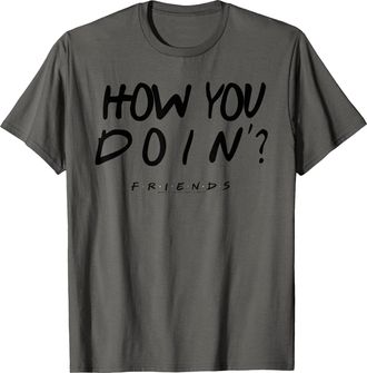 Friends How You Doin? Black T-Shirt