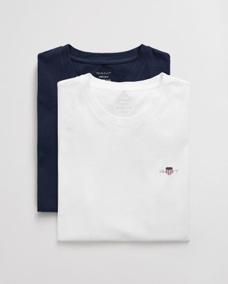 GANT Teenager 2er-Pack Rundhals-T-Shirts (146/152) NAVY / Wei&szlig;