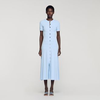 Sandro Robe longue en maille