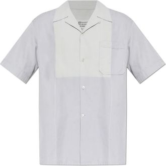 Maison Margiela Homme, Chemises, Violet, Taille: XL Pocket Short-Sleeved Shirt