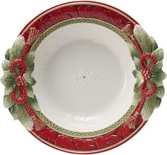 Fitz and Floyd Holiday Home Garland Servierschüssel, 40,6 cm