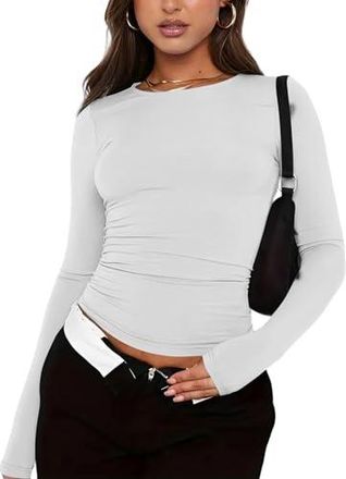 Generic Tshirt Sport Femme, Tee Shirt Manche Longue Femme Long Sleeve Top Women Haut Hiver Tee Shirt Paillette Femme Tshirt Humour Blouse Blanche Chimie Chemi