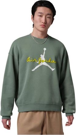Nike Jordan Homme, Sweatshirts et sweats &agrave; capuche, Vert, Taille: S Brooklyn Fleece Crewneck SweaT-shirt