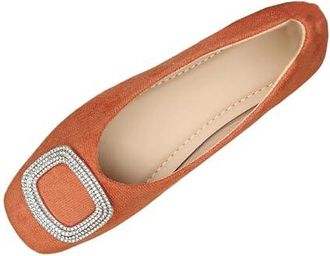 Generic Chaussures &agrave; enfiler d&eacute;contract&eacute;es pour femme - Couleur unie - R&eacute;tro - &Eacute;l&eacute;gantes - Polyvalentes - Antid&eacute;rapantes - Confortables - Pour le travail, la 