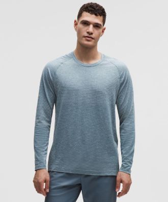 lululemon Haut manches longues Metal Vent Tech pour Hommes - Pastel/Blue - Taille 2XL