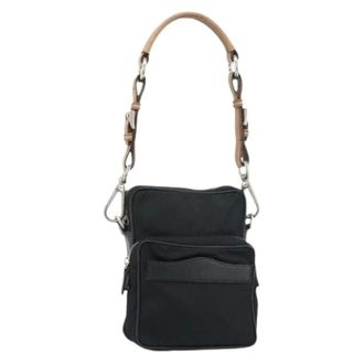 Prada Sac bandouli&egrave;re vintage en nylon Pre-owned - Femme - Pre-owned - Noir - Taille: ONE Size
