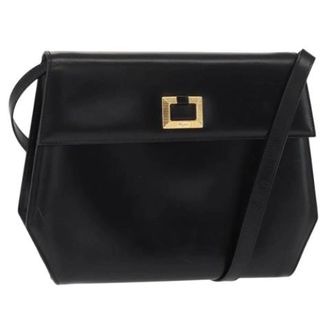 Ferragamo Sac bandouli&egrave;re en cuir doccasion - Femme - Pre-owned - Noir - Taille: ONE Size